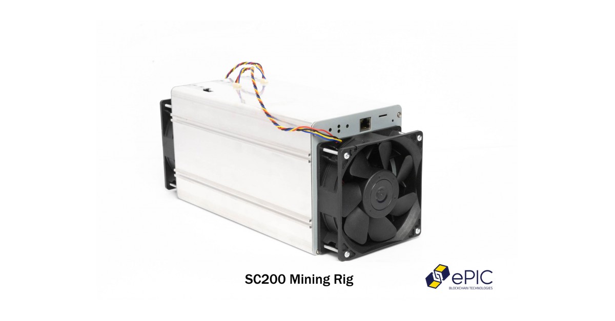 ePIC Blockchain Announces SC200 Mining Rig | Newswire