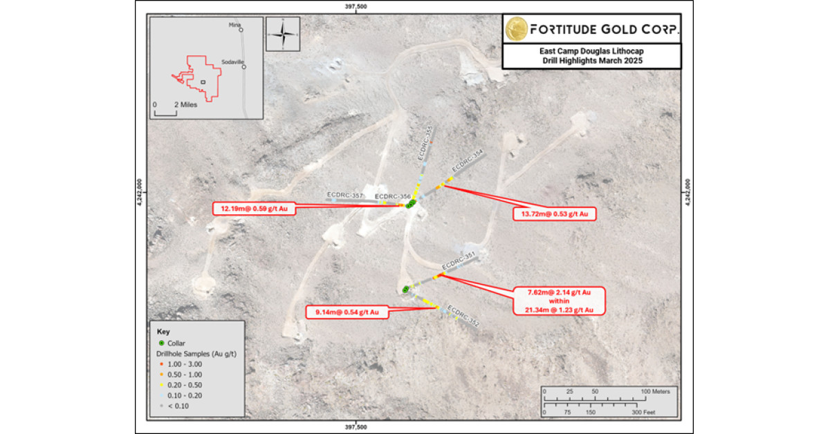 Fortitude Gold Drills 7.62 meters Grading 2.14 g/t gold within 21.34 ...