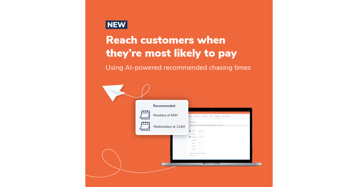 Chaser launches AI-powered recommended invoice chasing times to help ...