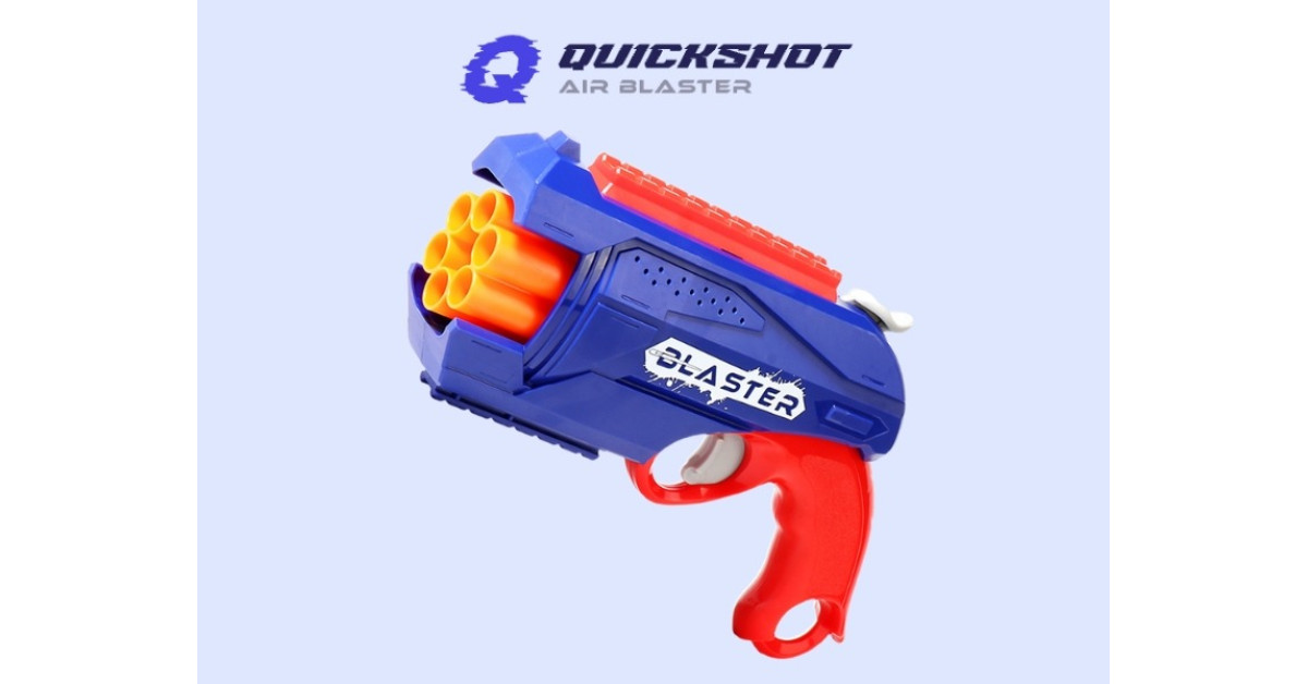 QuickShot Air Blaster Review 2025: Rapid-Fire 6-Dart Drum Toy for ...
