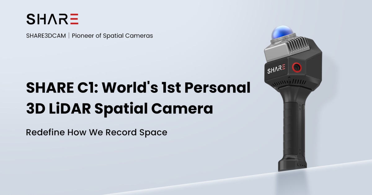 SHARE3DCAM Announces Launch of SHARE C1: World's 1st Personal 3D LiDAR Spatial Camera | Newswire