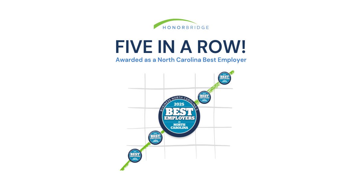 HonorBridge Celebrates 40 Years With Fifth Straight Best Employer Win ...