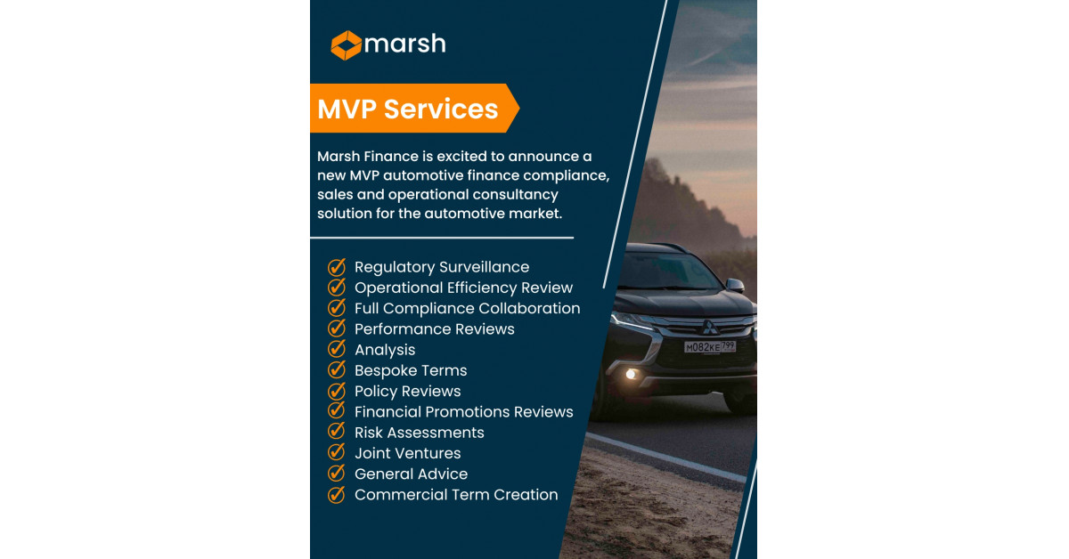Marsh Finance Launches a New-to-Market Sales and Compliance ...