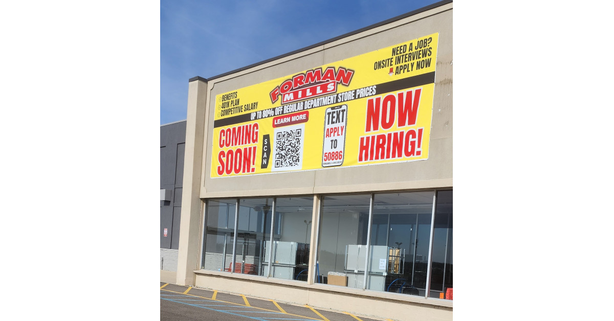 Forman Mills Celebrates Grand Opening of Brand-New Neighborhood Store ...