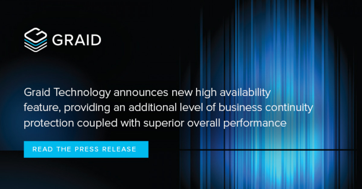 Graid Technology Announces Software Update Targeted at Enhancing Business Continuity for NVMe ...