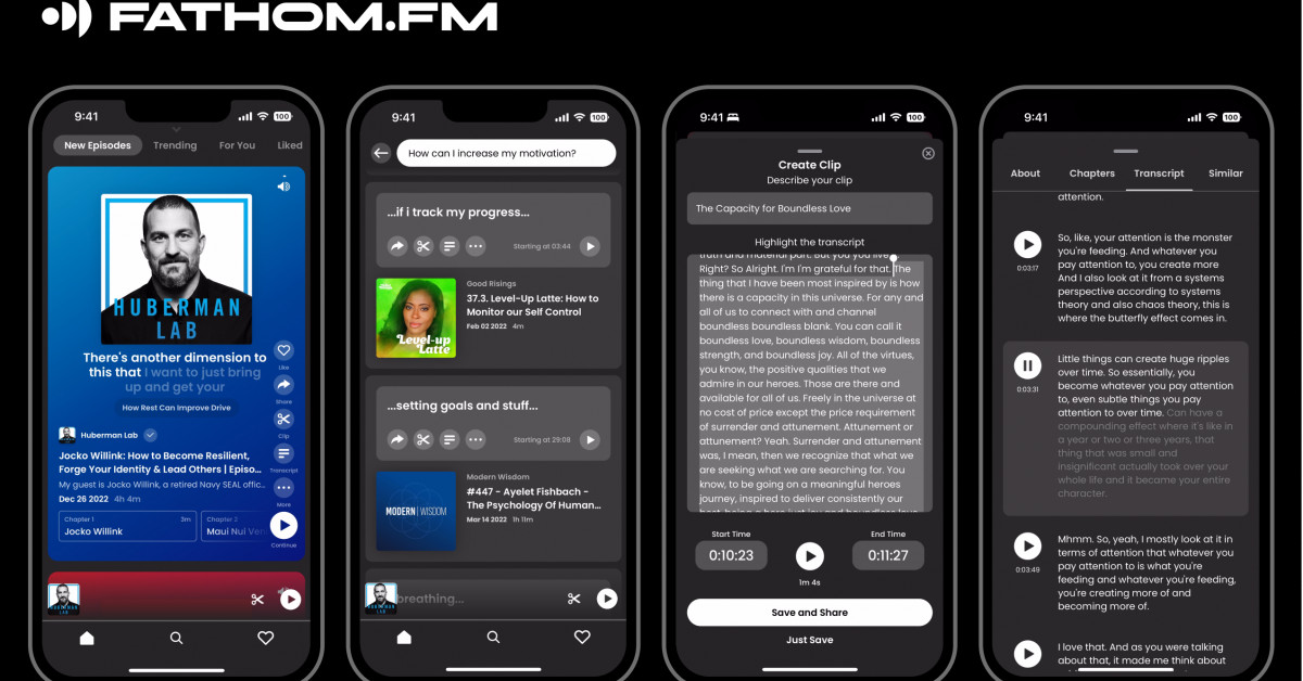 Fathom.fm Launches New Version of Revolutionary AI-Powered Podcast Player—Now With 'More Future ...