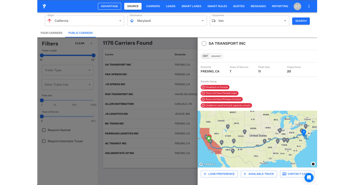 Parade's New Carrier Procurement Tool Helps Brokers Uncover the Most ...