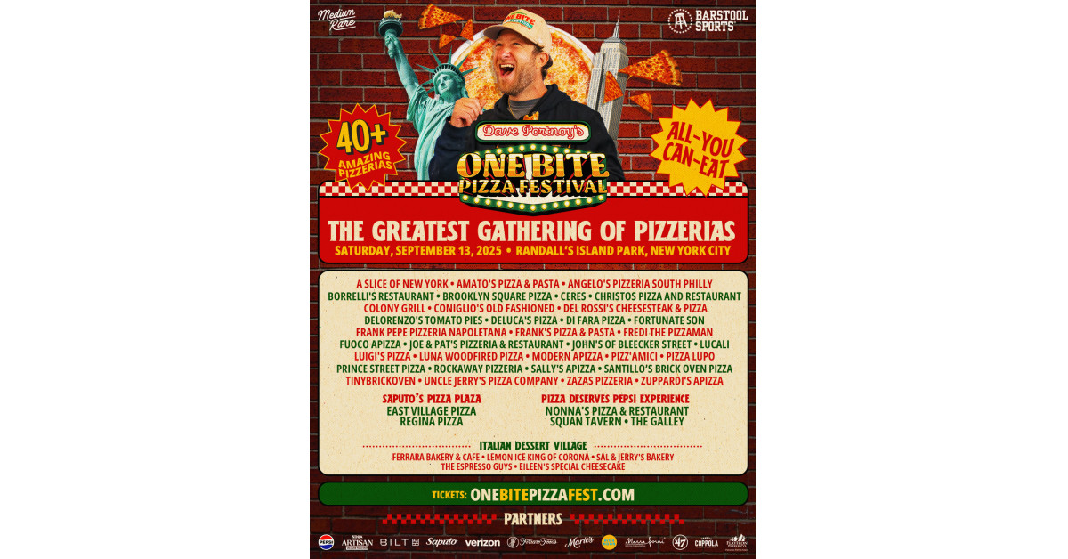 Dave Portnoy's One Bite Pizza Festival Returns - Bigger, Better, and ...
