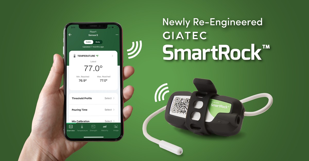Giatec's Newly Re-Engineered SmartRock™ Concrete Sensor Launches With ...
