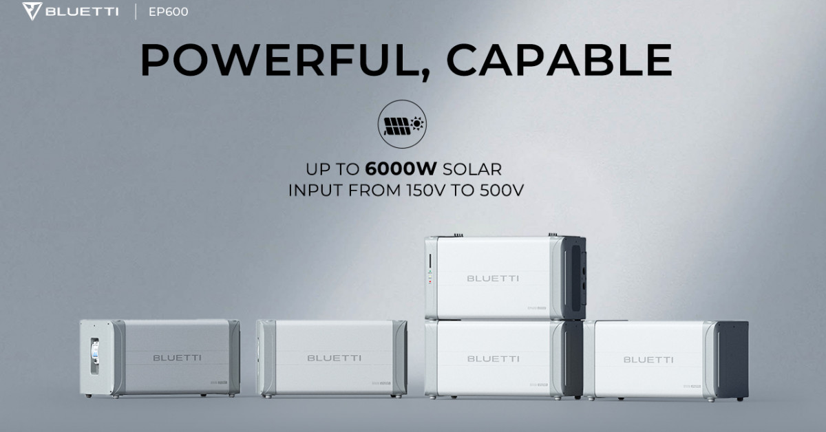 Up to 6kW, 79kWh: BLUETTI Unveiled Modular Energy Storage System EP600 ...