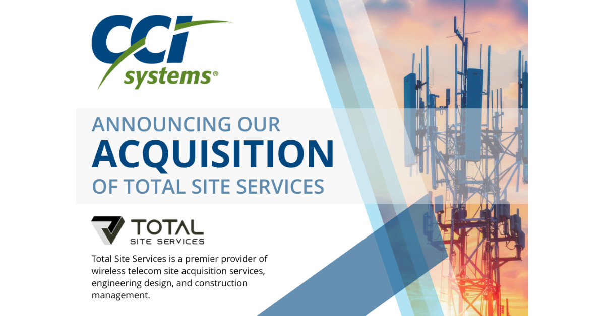 CCI Systems Inc. Announces Acquisition of Total Site Services | Newswire