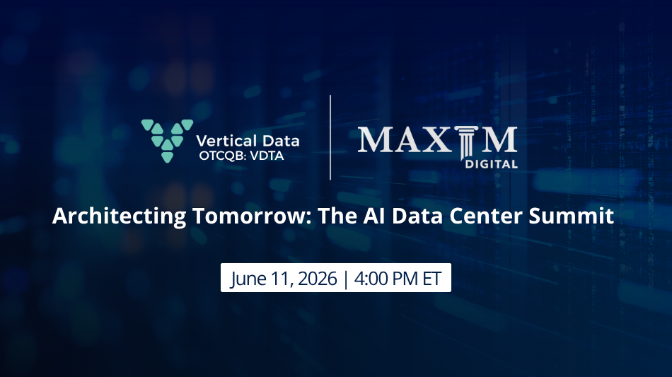 Vertical Data to Present at "Architecting Tomorrow: The AI Data Center ...