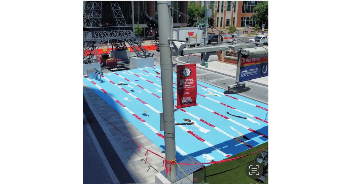 SYNLawn Indiana Unveils Swim-Themed Mural to Celebrate the 2024 U.S ...