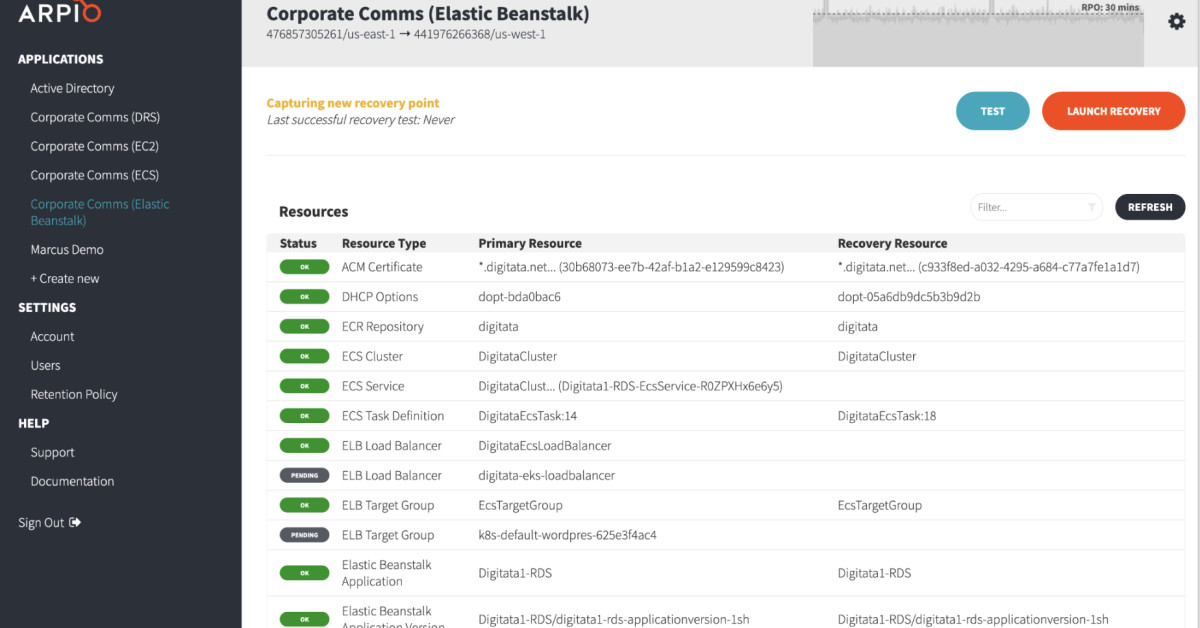 Cloud Disaster Recovery Startup Arpio Raises $8.2mm | Newswire