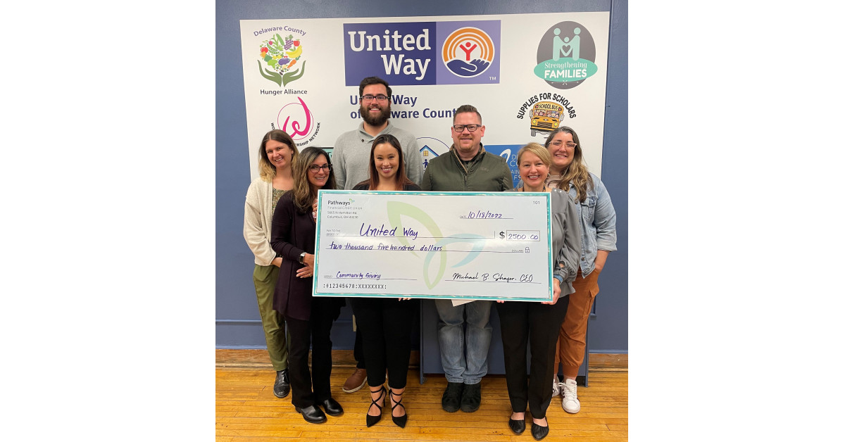 Pathways Financial Credit Union Donates $2,500 to United Way's Supplies ...