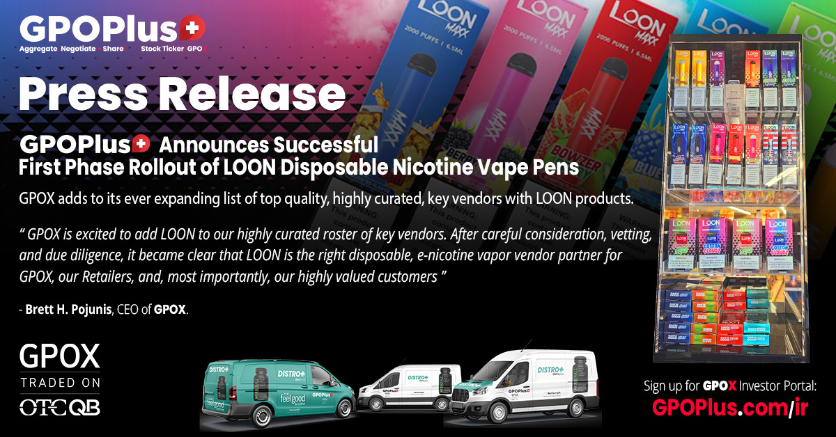 GPOPlus+ Announces Successful First Phase Rollout of LOON Disposable ...