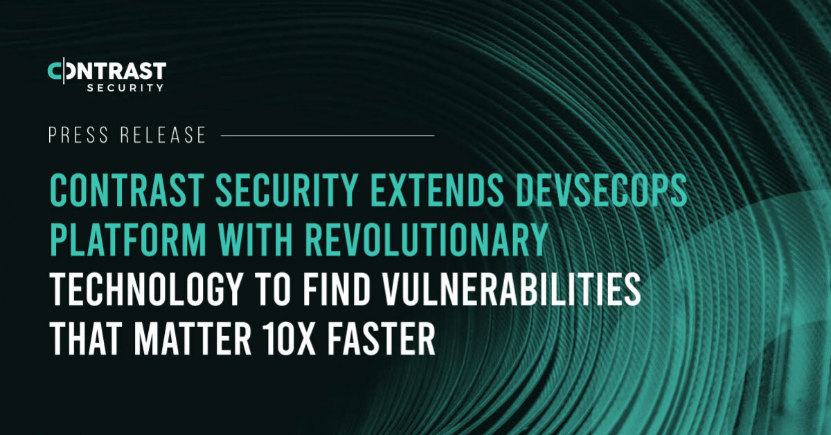 Contrast Security Extends DevSecOps Platform With Revolutionary ...