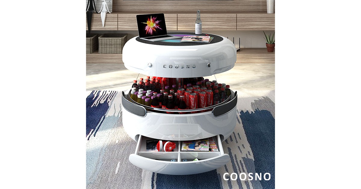 Coosno Redefines the Coffee Table With a Voice-Controlled Refrigerator ...