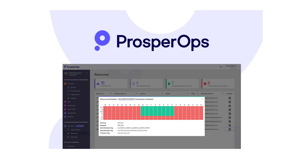 ProsperOps Launches First Cloud Resource Scheduler Integrated With Automated Rate Optimization ...