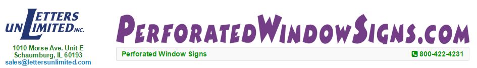 Letters Unlimited Offers Great Rates for See Through Signs | Newswire