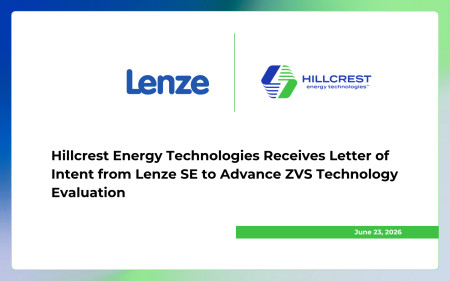 Hillcrest Energy Technologies Receives Letter of Intent from Lenze SE ...