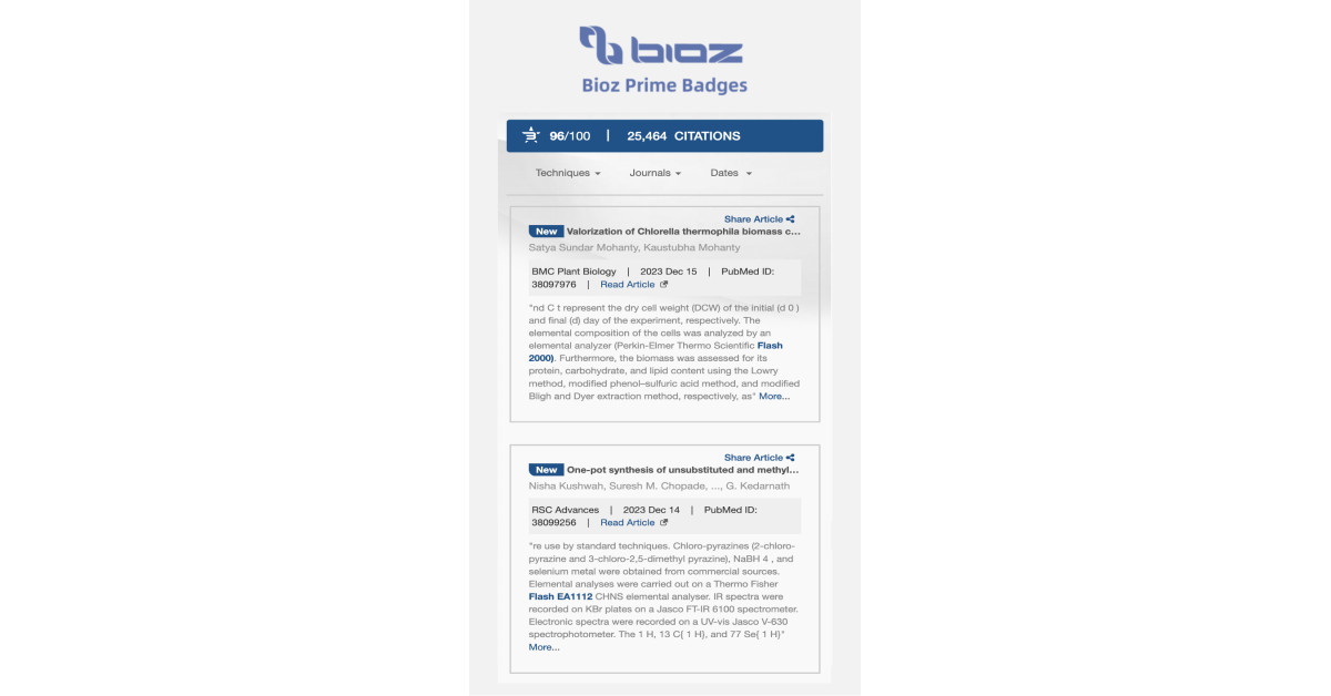 Unlocking Product Validation: Bioz and CE Elantech Set a New Standard ...