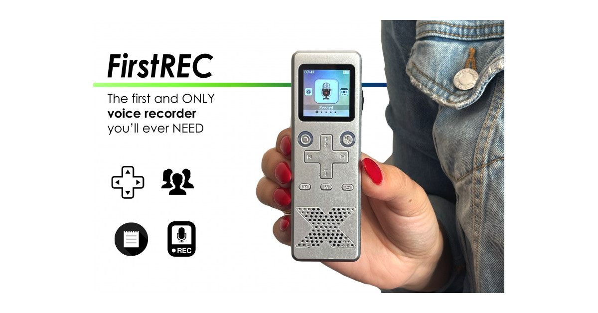 FirstRec - the World's First Voice Recorder With Color OLED Display ...