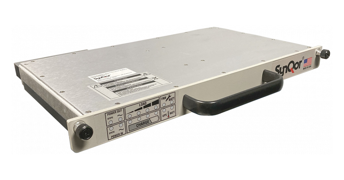 SynQor® Releases a New Advanced Military-Grade Battery Pack for Its UPS ...