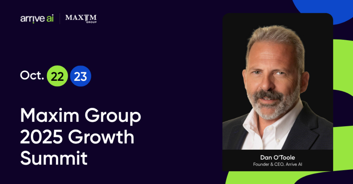 Arrive AI to Share AI-Powered Growth Story and Meet with Investors at ...
