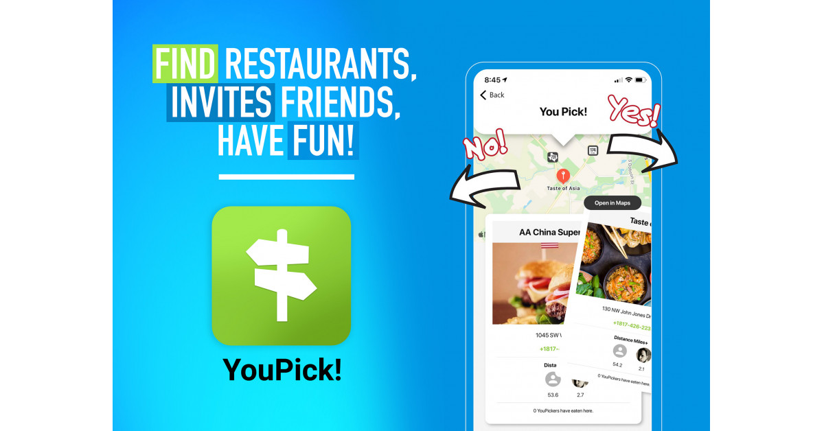 A New App That Helps You Find Places to Eat Quickly & Easily, YouPick ...
