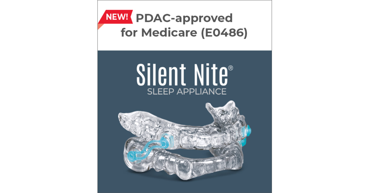 The Glidewell Silent Nite Sleep Appliance is Now PDAC-Approved for Medicare (E0486) | Newswire