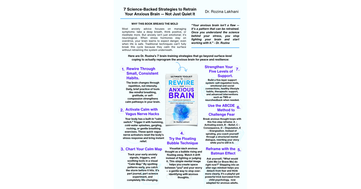 New Book Reveals 7 Science-Backed Strategies to Retrain Your Anxious ...