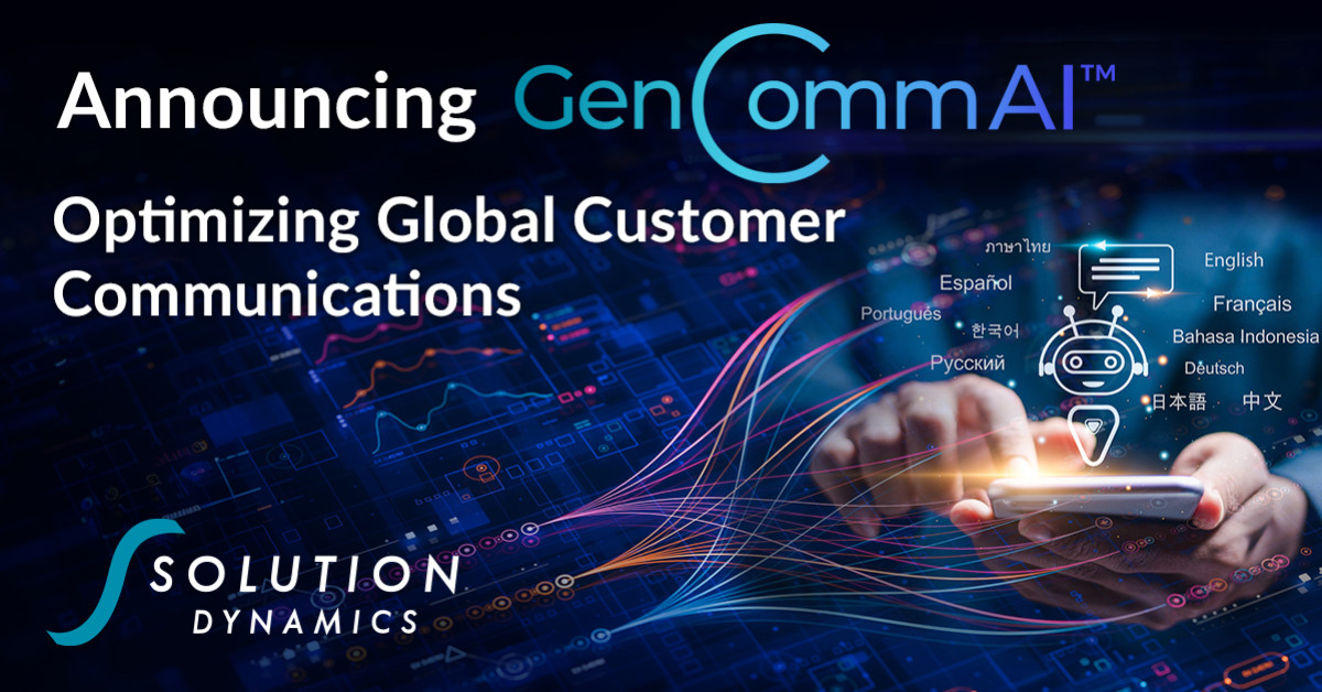 Solution Dynamics Unveils GenComm AI, Revolutionizing Global Customer ...