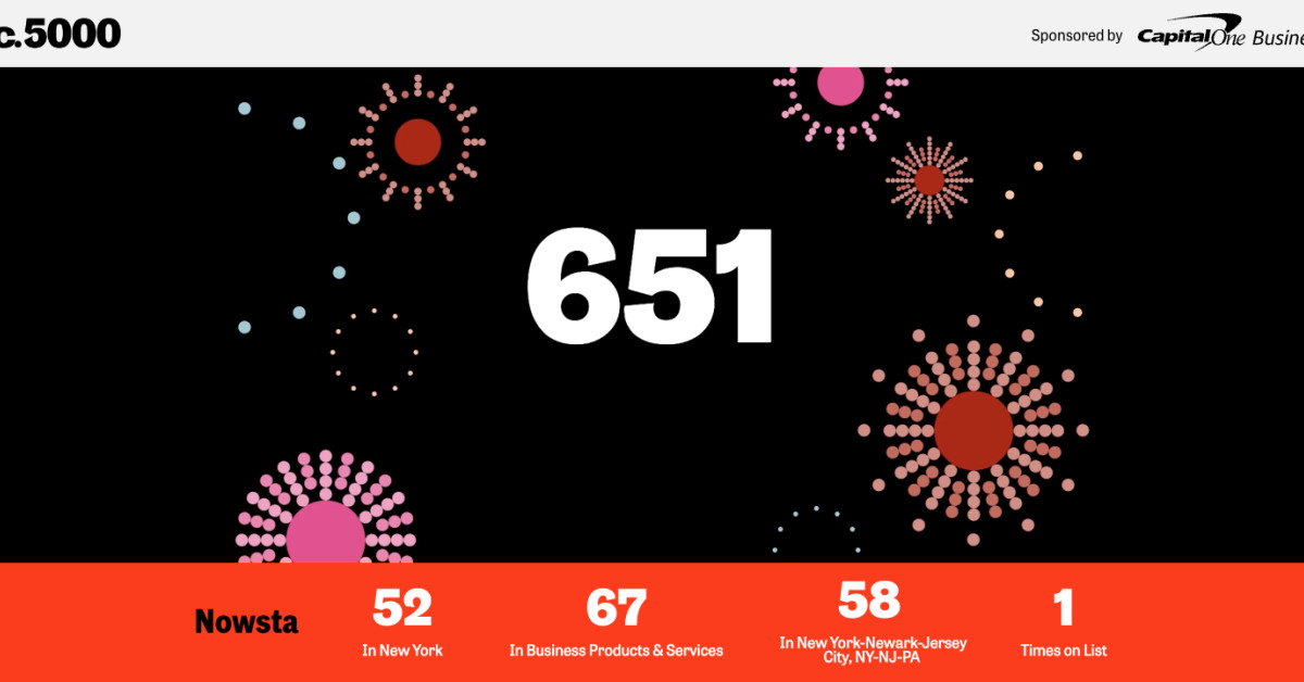 Nowsta Named to the 2023 Inc. 5000 List of America's Fastest-Growing ...